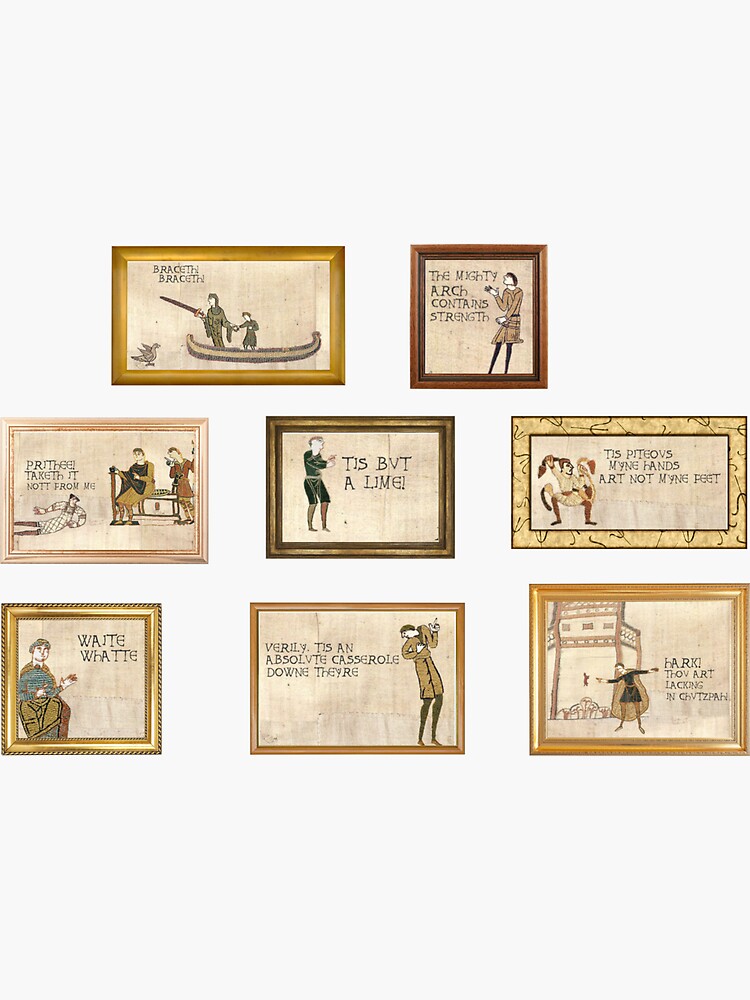 " Medieval Taskmaster | Taskmaster UK" Sticker for Sale by Hell0Potato ...