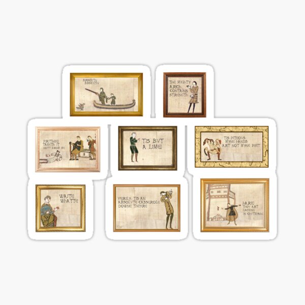 " Medieval Taskmaster | Taskmaster UK" Sticker for Sale by Hell0Potato ...