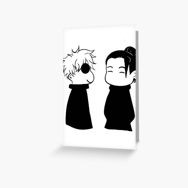 "low quality geto suguru and gojo satoru" Greeting Card for Sale by ...