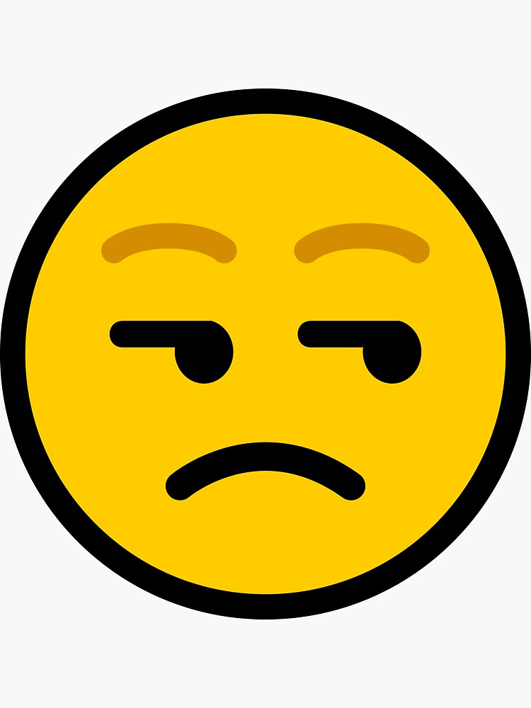 Pegatina «Emoji molesto» de Feelklin | Redbubble