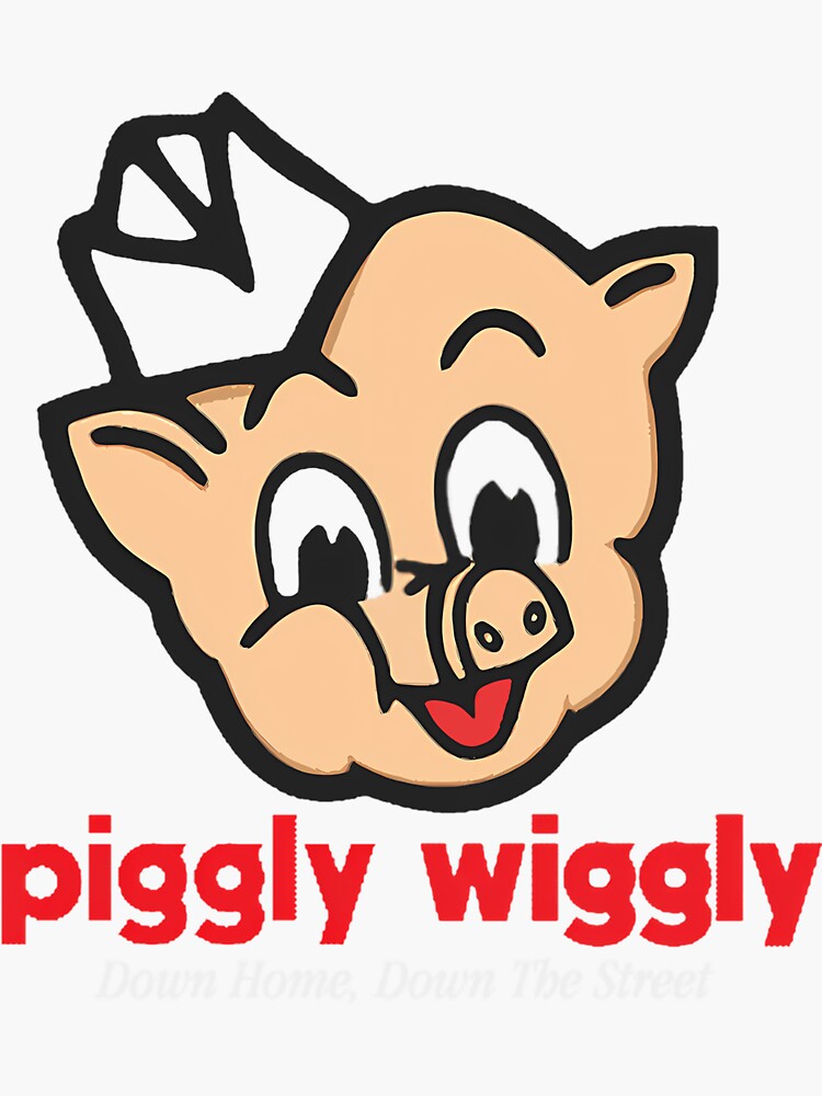 "Vintage Piggly Wiggly Logo" Sticker for Sale by SmokeandAshDix | Redbubble