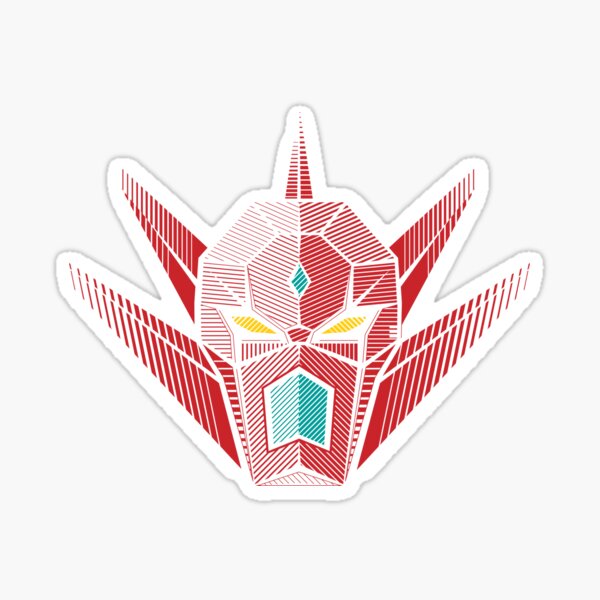 "Getter Robo Stripes02" Sticker for Sale by yexart | Redbubble