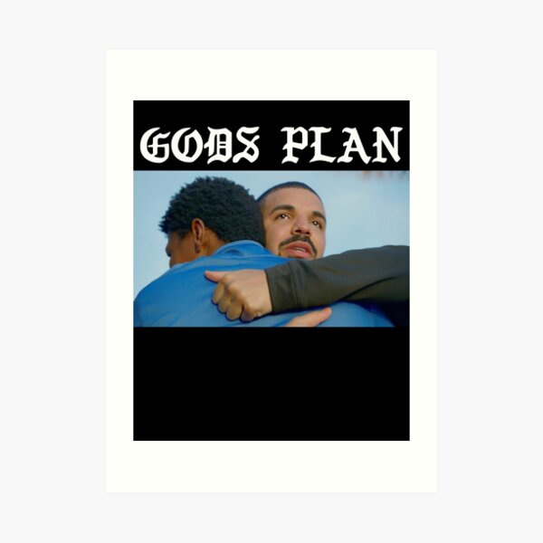 "Drake - Gods plan" Art Print by GALAXE | Redbubble