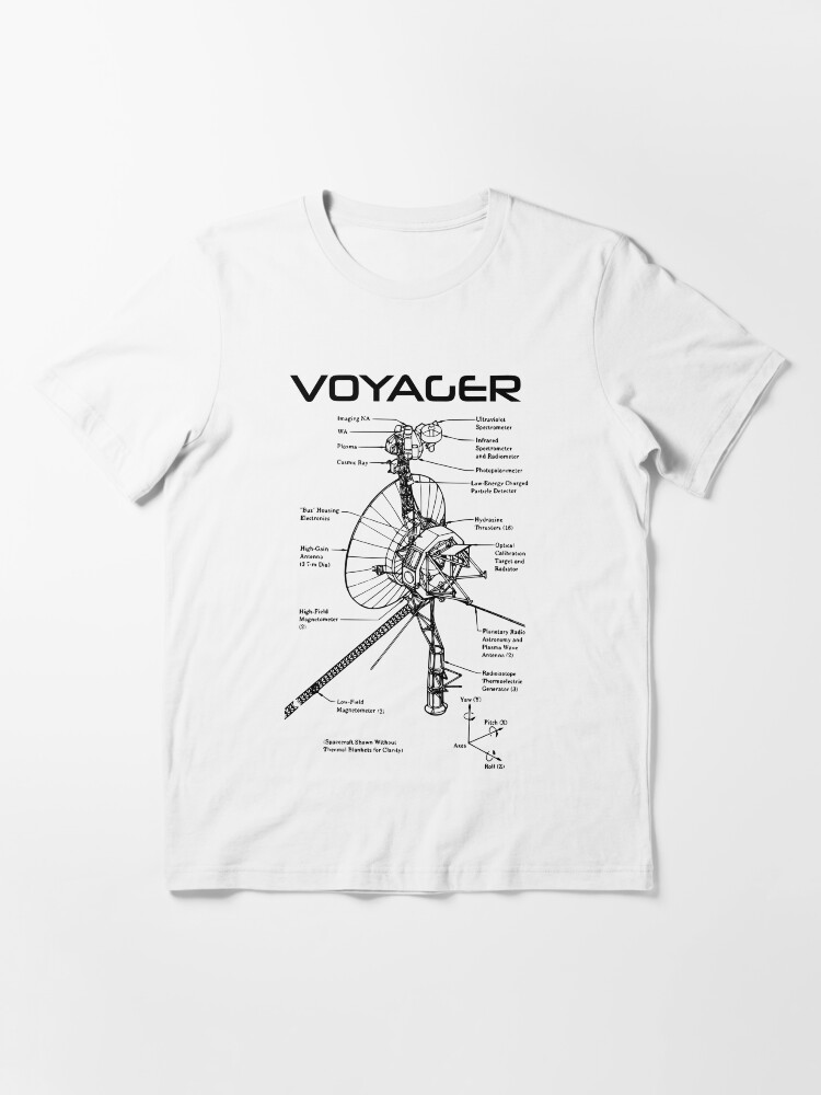 "Voyager Program - Black Ink" T-shirt for Sale by Djidiouf | Redbubble ...