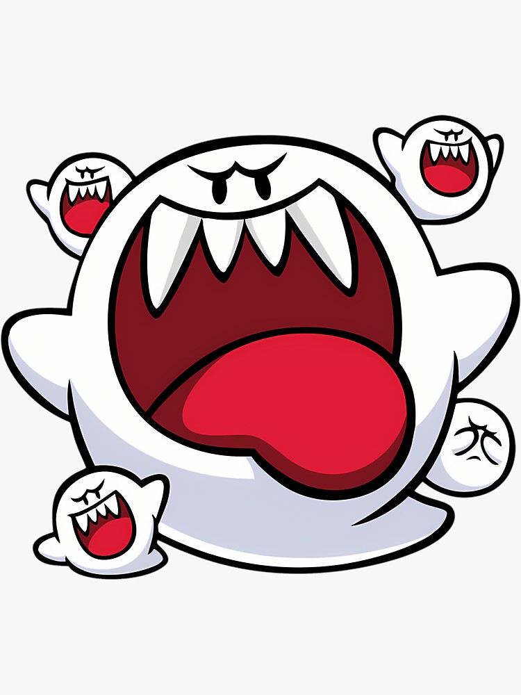"King Boo Face " Sticker for Sale by yzbcjprwjx2 | Redbubble