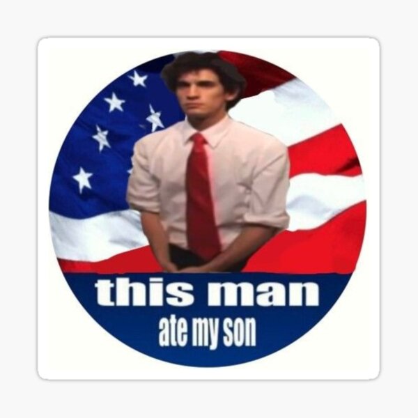 "joe hawley ate my son" Sticker for Sale by motsyaku | Redbubble
