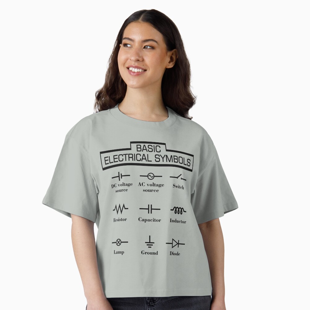 "Basic Electrical Symbols (white)" Sticker for Sale by Nerdivora ...