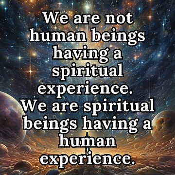 "Spirit having human experience" Sticker for Sale by Beyond-The-Veil ...
