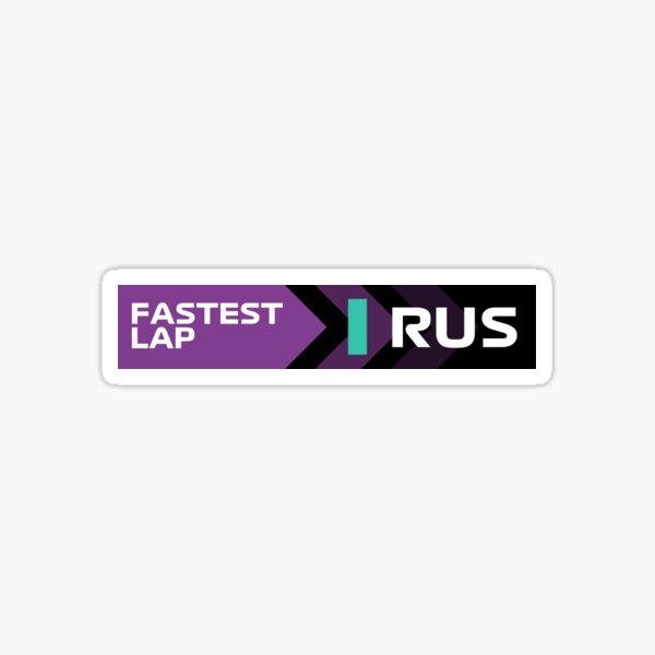 "George Russell Fastest Lap F1" Sticker for Sale by F1LEAD | Redbubble