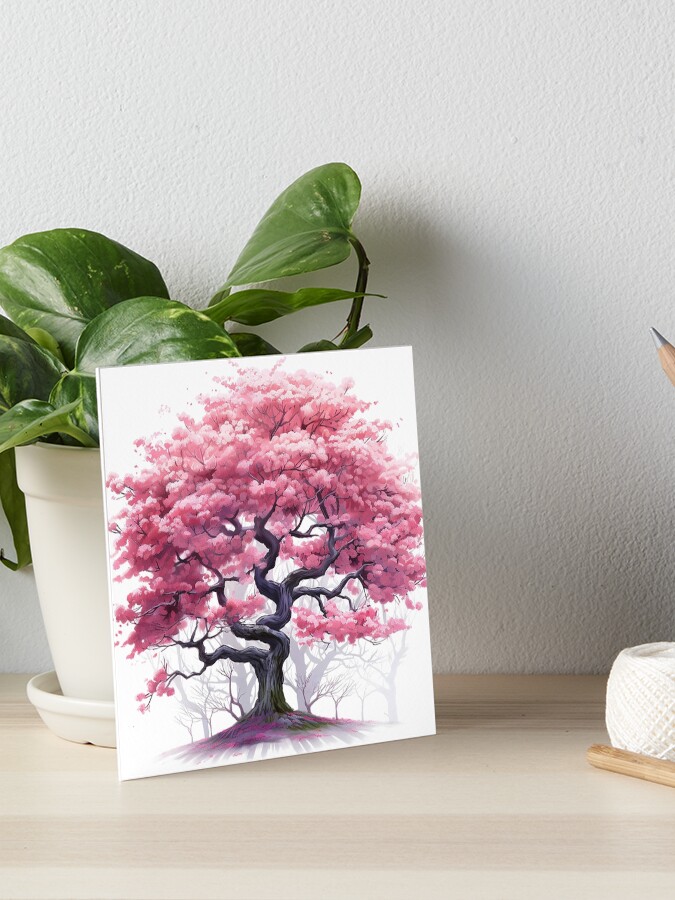 "Japanese cherry blossom tree" Art Board Print by ninaneco | Redbubble