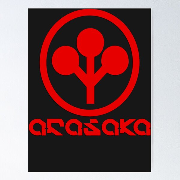 "Cyberpunk Arasaka Corporation Logo Red" Poster for Sale by ...