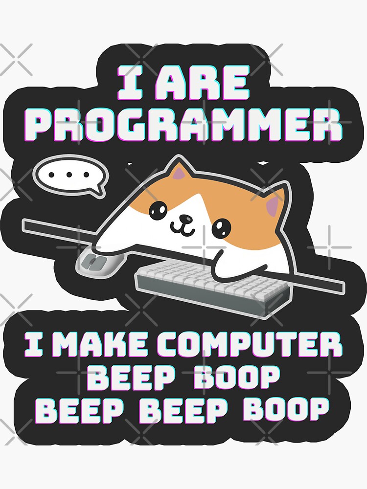 "I Are Programmer" Sticker for Sale by Trendscape | Redbubble