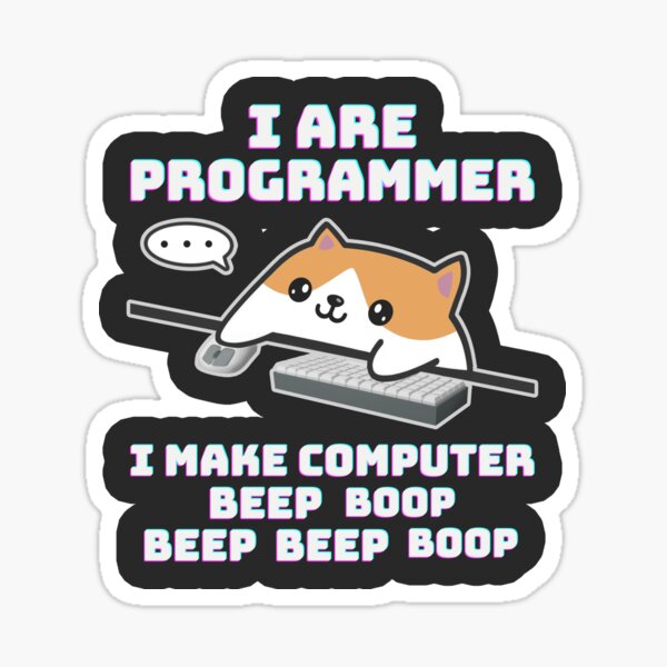 "I Are Programmer" Sticker for Sale by Trendscape | Redbubble
