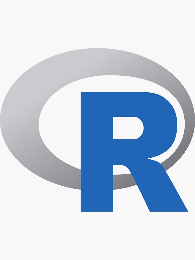 Pegatina «R Logotipo oficial Lenguaje de programación» de rainwater11 ...