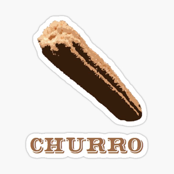 "Churro" Sticker by FinnFromNY | Redbubble