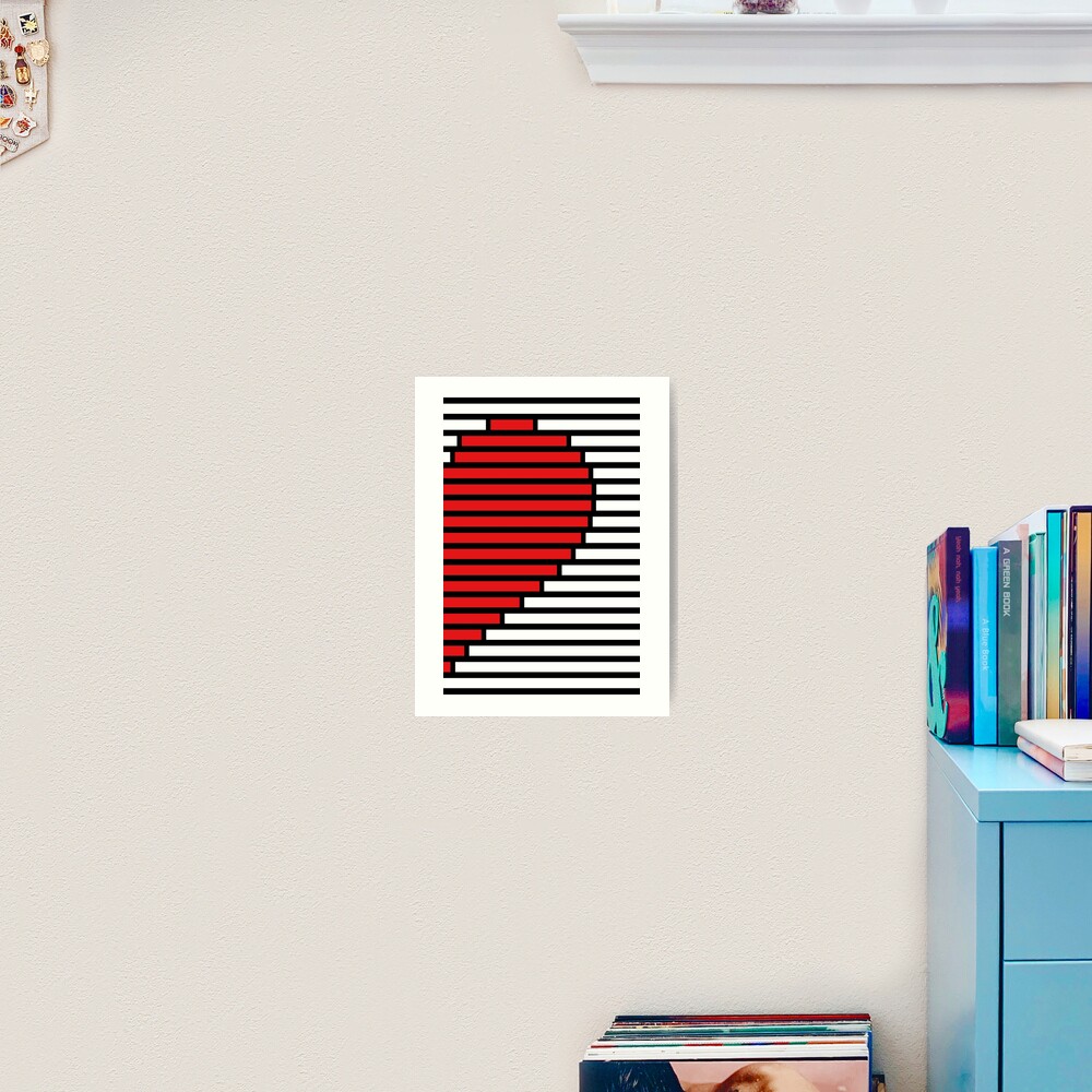 "Half heart for couples - right side" Art Print by Fuchs-und-Spatz ...