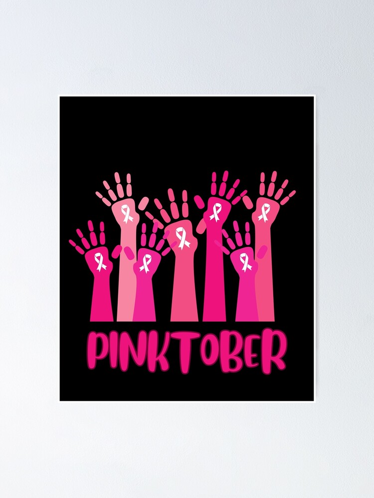 Poster for Sale mit "PINKtober Brustkrebs-Aufklärung" von ...