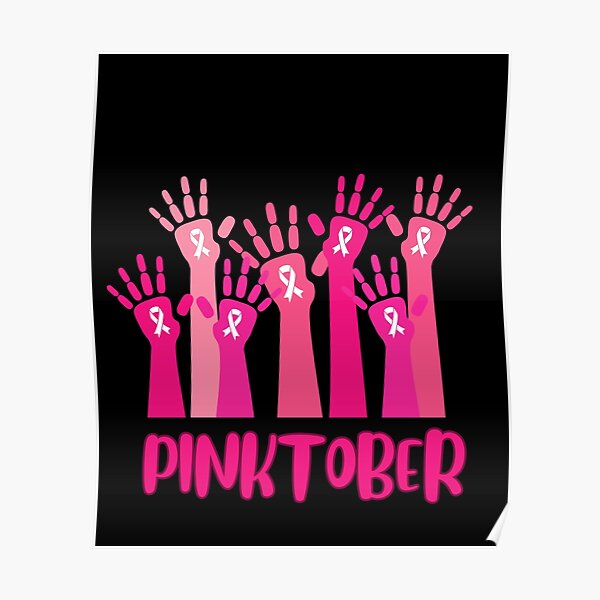 Poster for Sale mit "PINKtober Brustkrebs-Aufklärung" von ...