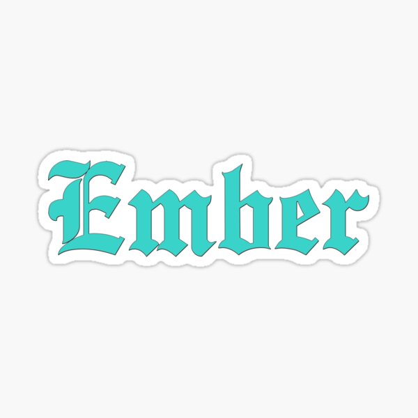 "Ember McLain - Blue" Sticker for Sale by chrisisreed | Redbubble