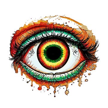 "Rasta Far Eye" Sticker for Sale by reggaeartgifts | Redbubble
