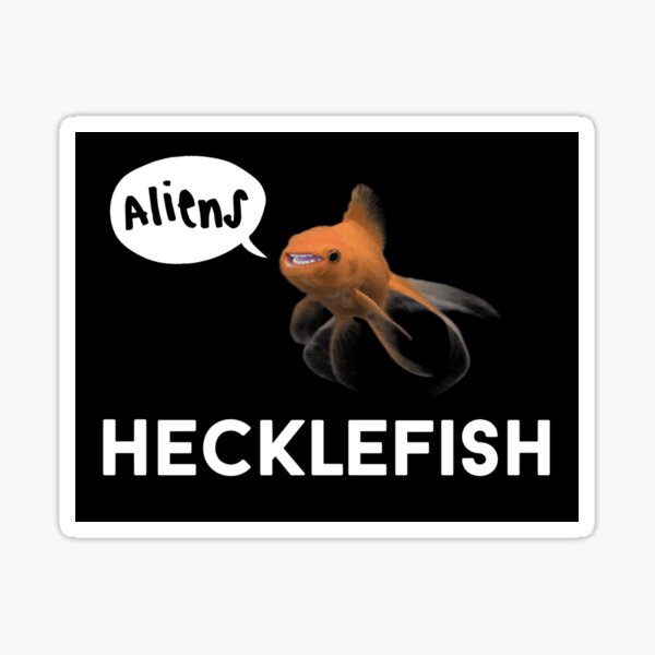 "Hecklefish" Sticker for Sale by Daviscoatings | Redbubble
