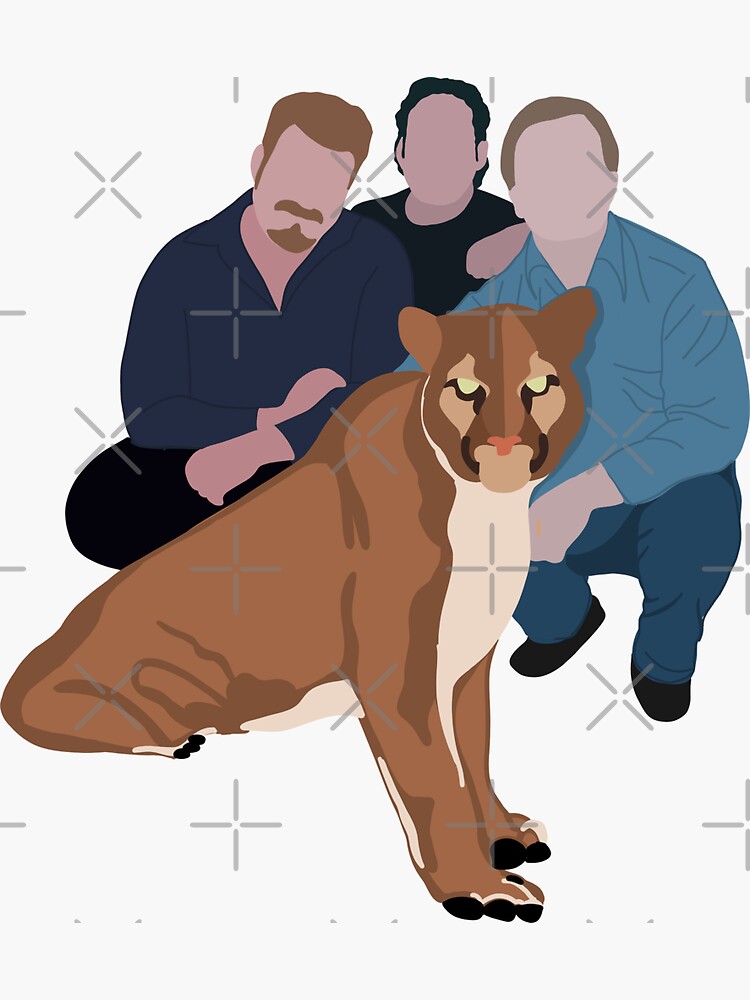 "The boys and the kitty Steve French" Sticker for Sale by mommaKart ...