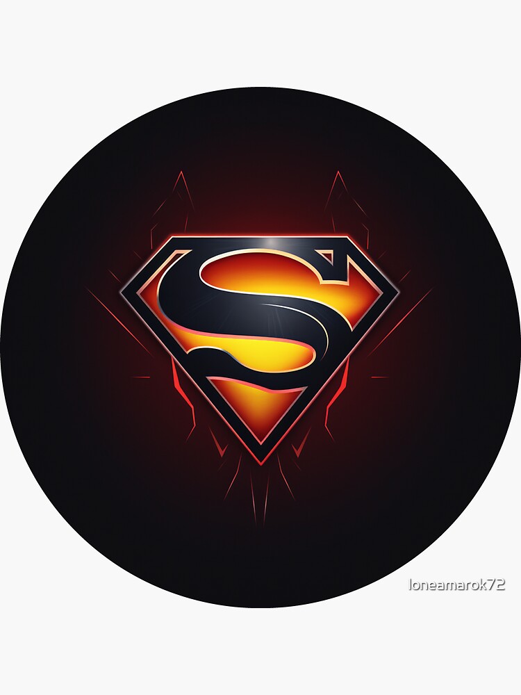"Evil Superman 3D logo" Sticker for Sale by loneamarok72 | Redbubble