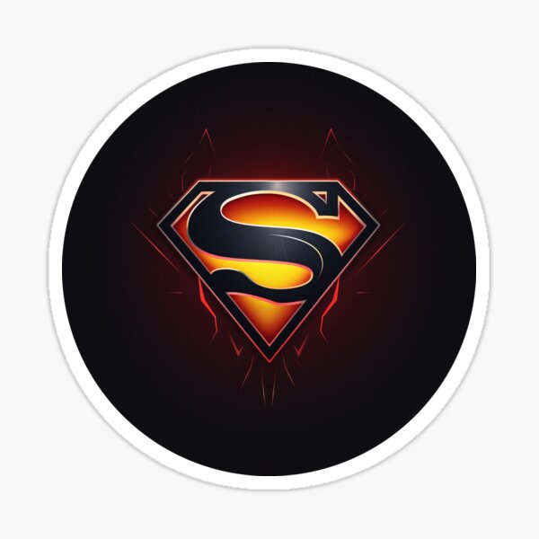 "Evil Superman 3D logo" Sticker for Sale by loneamarok72 | Redbubble