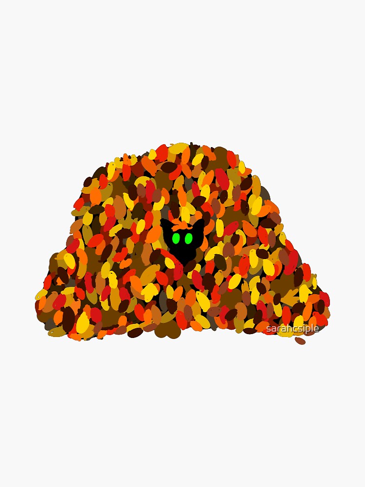 "Fall Sploot" Sticker for Sale by sarahcsiple | Redbubble