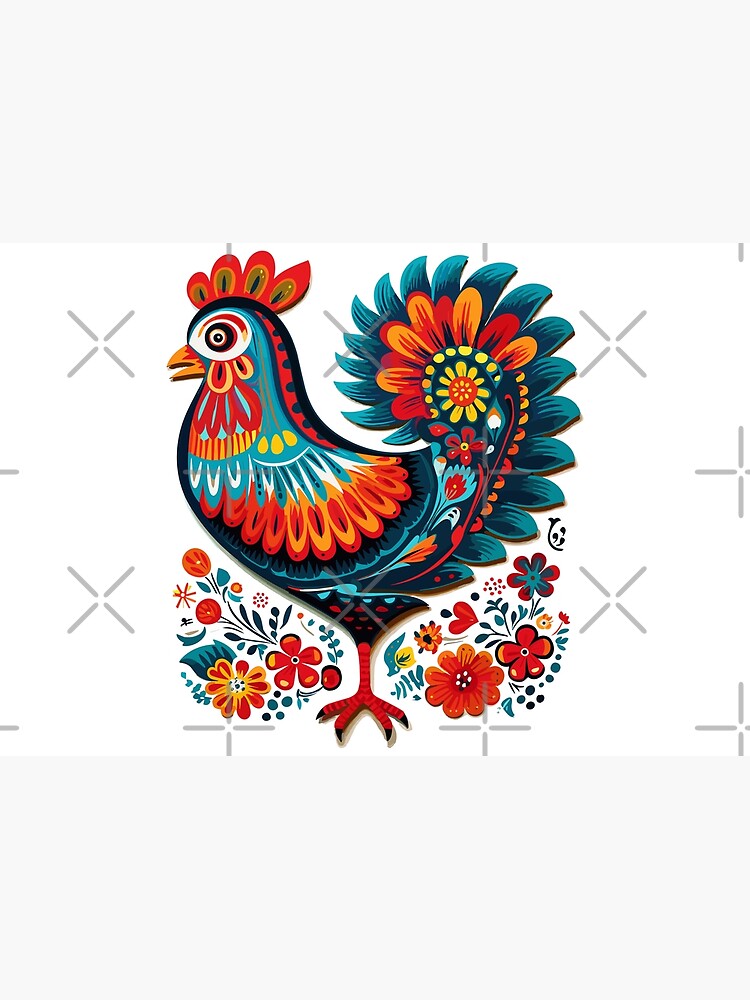 "Rooster Chicken Polish Folk Art" Poster for Sale by ImprintMage ...