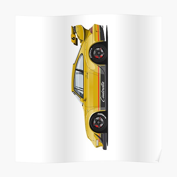"yellow 993 RWB" Poster for Sale by icemanmsc | Redbubble
