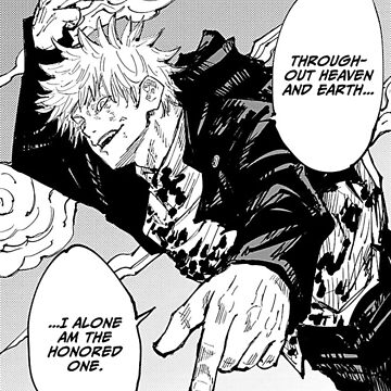 "The Honored One Jujutsu Kaisen Gojo Satoru Anime Manga Smile Smiling ...