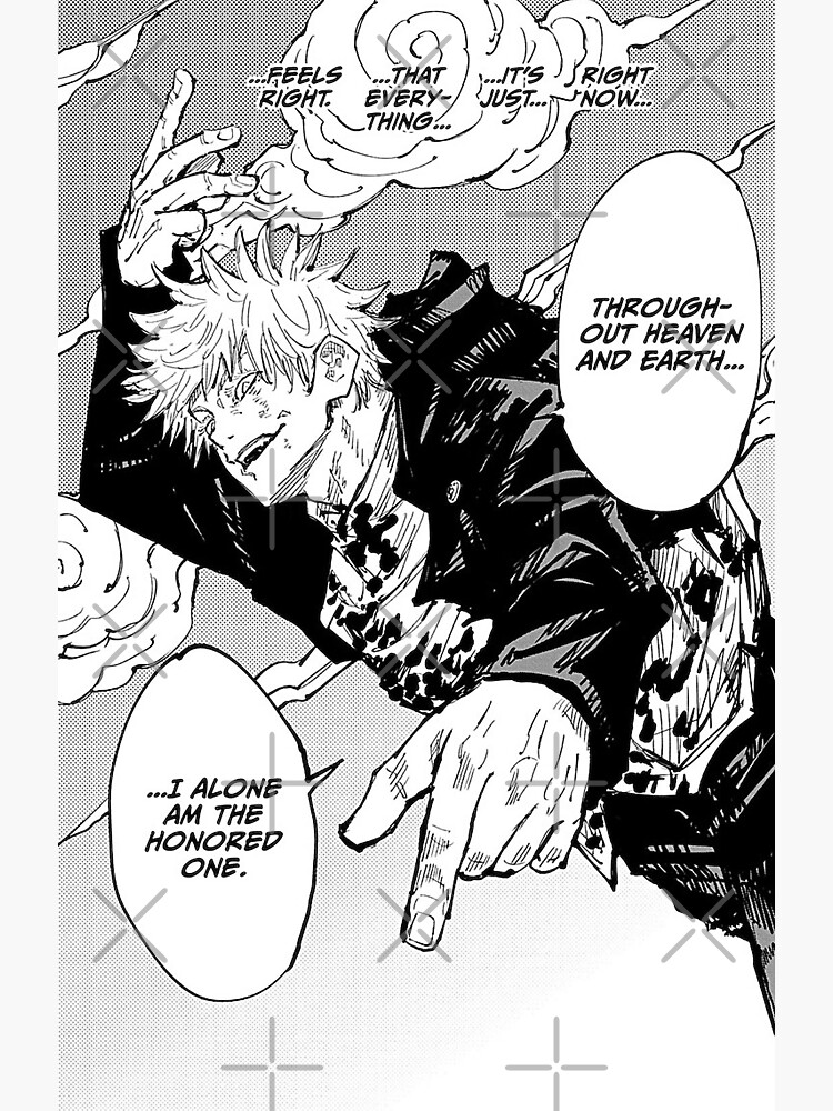"The Honored One Jujutsu Kaisen Gojo Satoru Anime Manga Smile Smiling ...