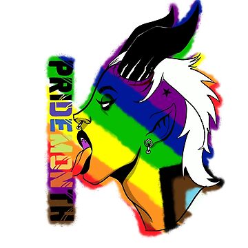 "PRIDE MONTH DEMON" Sticker for Sale by GraffikNature | Redbubble
