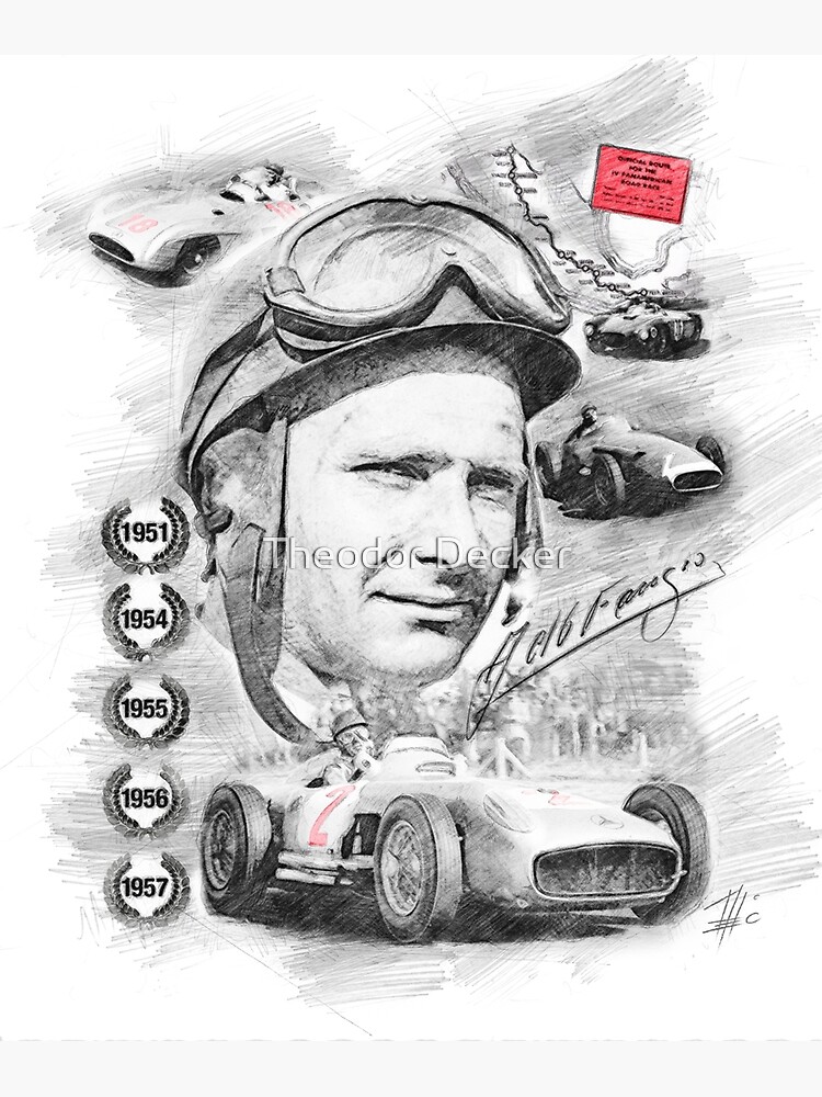 "Juan Manuel Fangio" Poster for Sale by theodordecker | Redbubble
