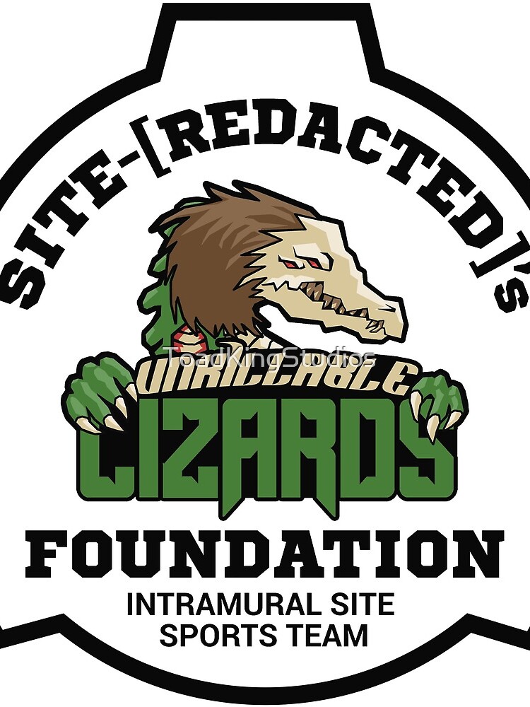 "Unkillable Lizards - SCP Foundation Sports Team" Drawstring Bag by ...
