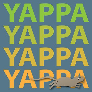 "Yappa Yappa Yappa Yappa" Sticker for Sale by Elena Tamova | Redbubble