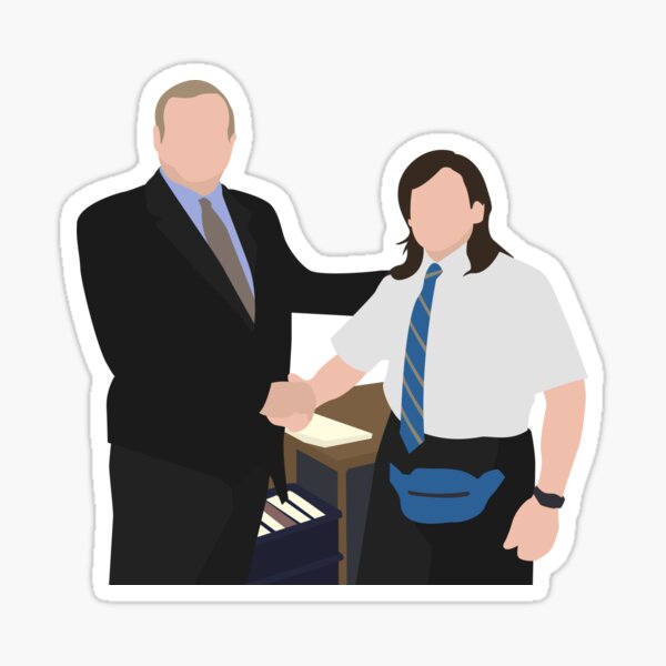 "Michael Scott and Ed Truck The Office" Sticker for Sale by ...