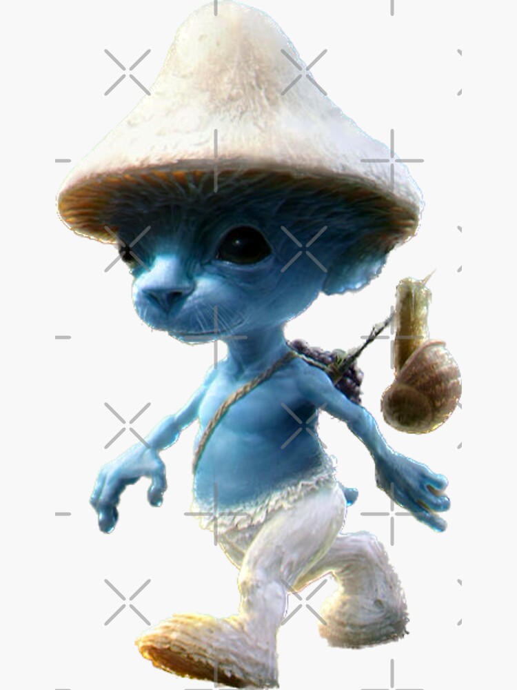 "Smurf Cat [HIGH RES]" Sticker for Sale by da-swag-shop | Redbubble