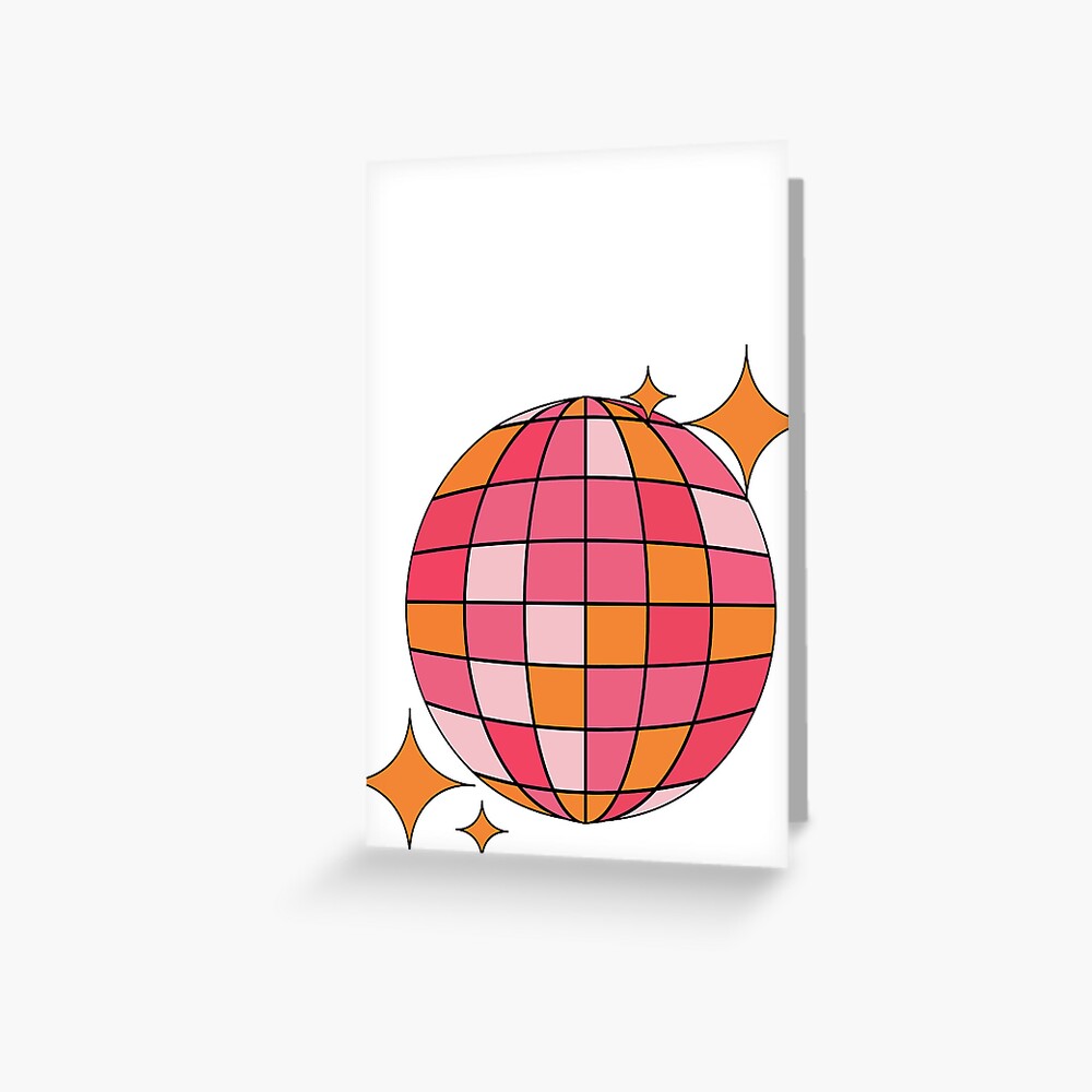 "pink and orange disco ball" Sticker for Sale by sarahhtaylor | Redbubble