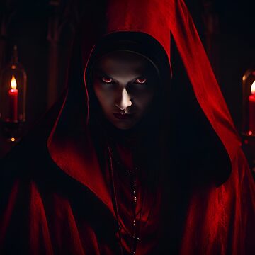 "The Red Nun" Poster for Sale by Curiosity-Shop | Redbubble