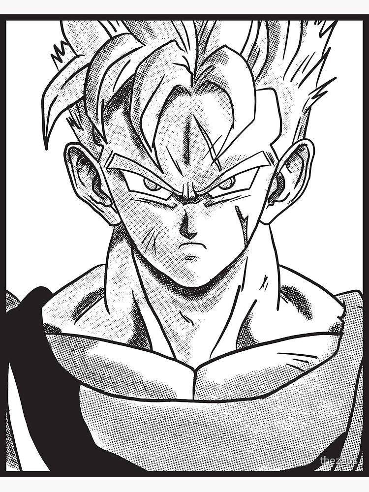 "Half-Tone of Future Gohan" Poster for Sale by thezaps | Redbubble