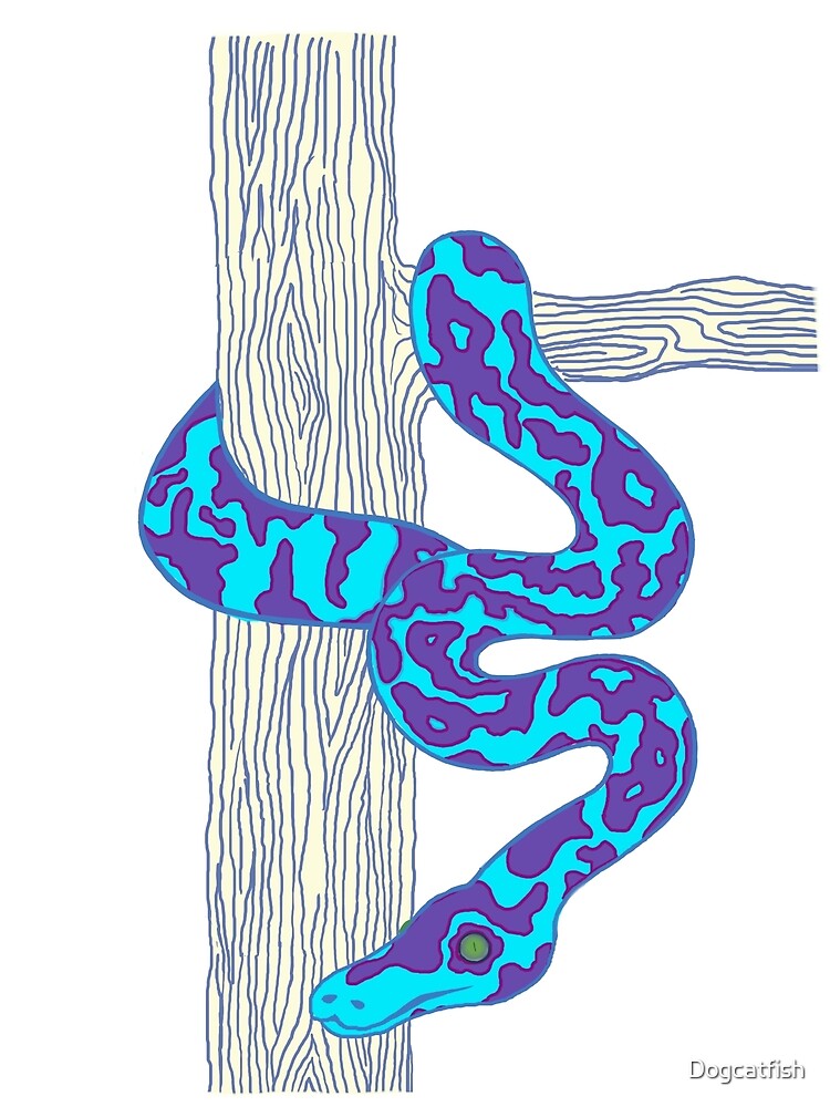 "Trippy Tree Snake" by Dogcatfish | Redbubble