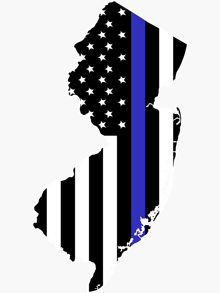 "New Jersey Thin Blue Line NJ State Police" Sticker for Sale by ...