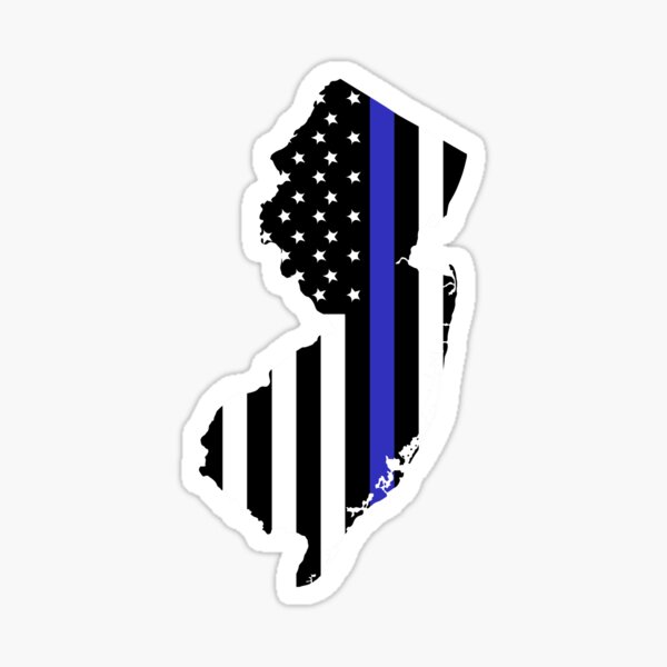 "New Jersey Thin Blue Line NJ State Police" Sticker for Sale by ...