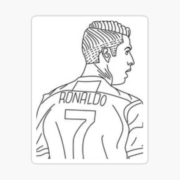 "Christian Ronaldo pen drawings by louis" Sticker for Sale by ...