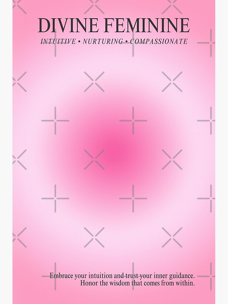 "Divine Feminine Hot Pink Aura" Poster for Sale by mystikwhale | Redbubble
