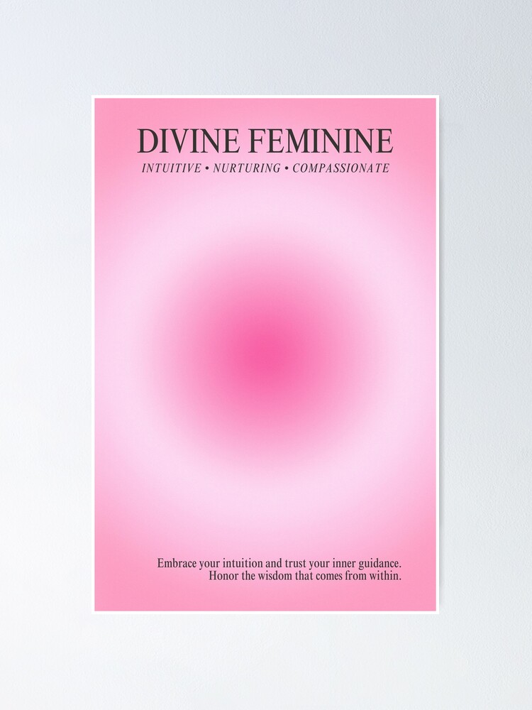 "Divine Feminine Hot Pink Aura" Poster for Sale by mystikwhale | Redbubble