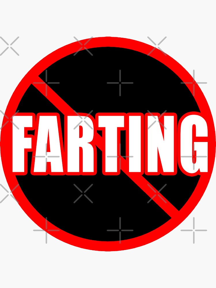 "No Farting" Sticker for Sale by unionpride | Redbubble