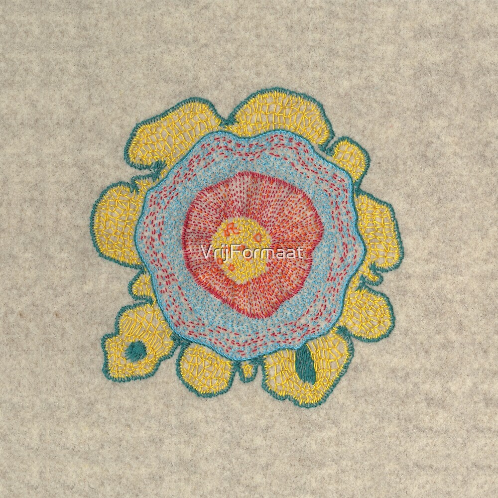 "Growing - Pinus 1 - embroidery of plant cells" by VrijFormaat | Redbubble